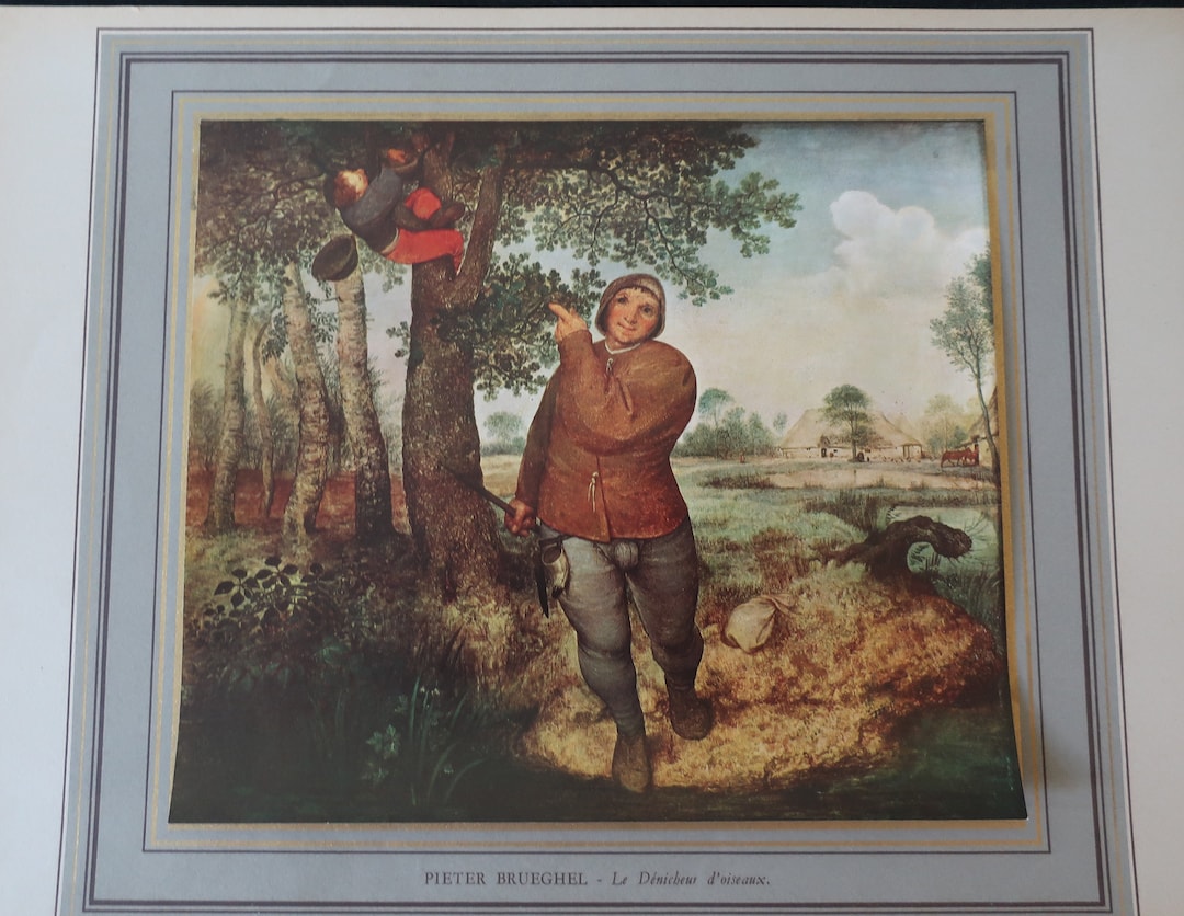 Vintage Art Print- Pieter Bruegel the Elder the Peasant and the Nest ...