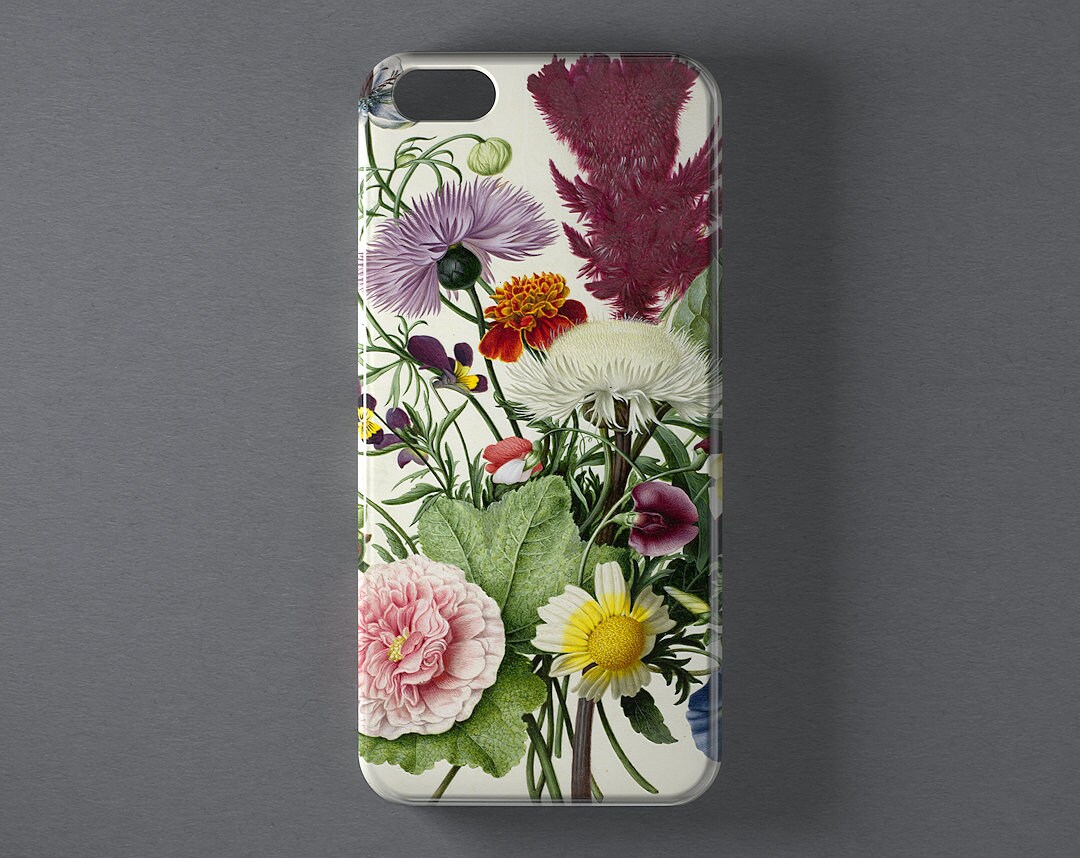 Botanical Floral Flowers Vintage Apple Iphone SE Plus X XS XR - Etsy