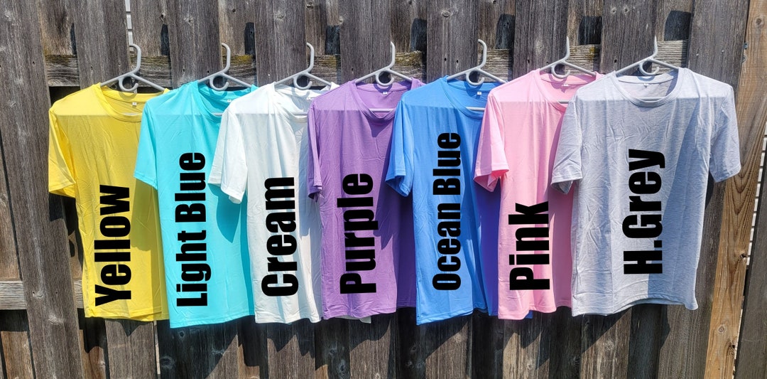Colorful Sublimation Shirt: Soft Cotton Feel Polyester Spandex Blend - Etsy