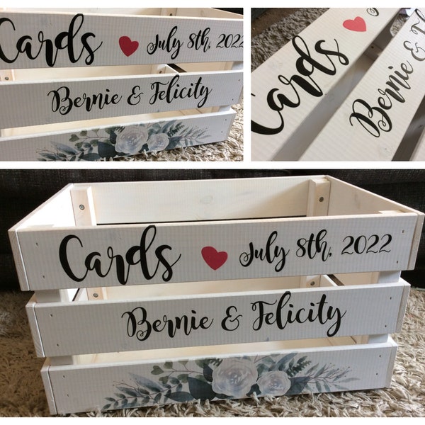 Small Wedding Cards Crate - Etsy UK
