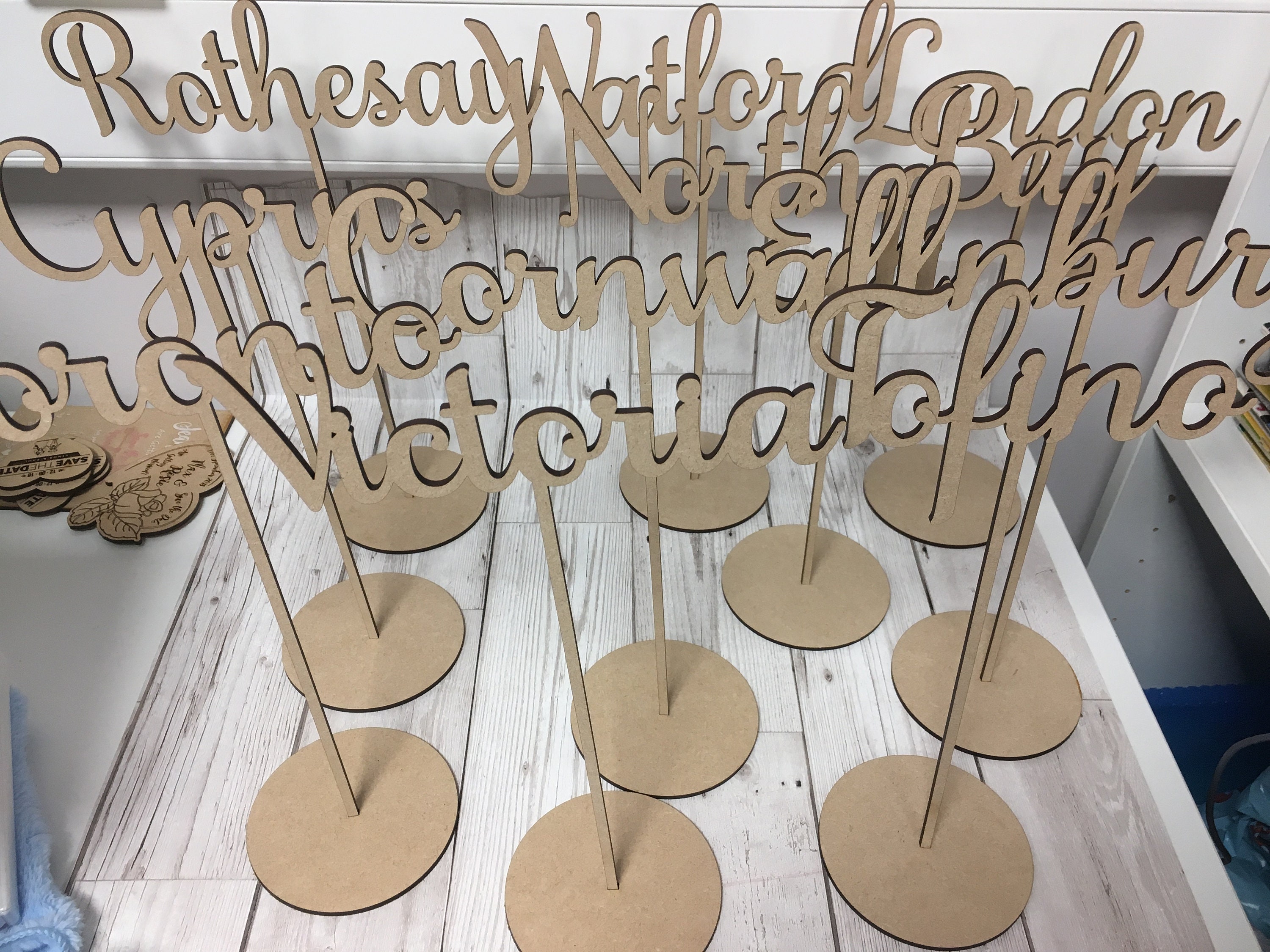 Personalised Wedding Table Signs Table Signs Wedding Signs - Etsy UK