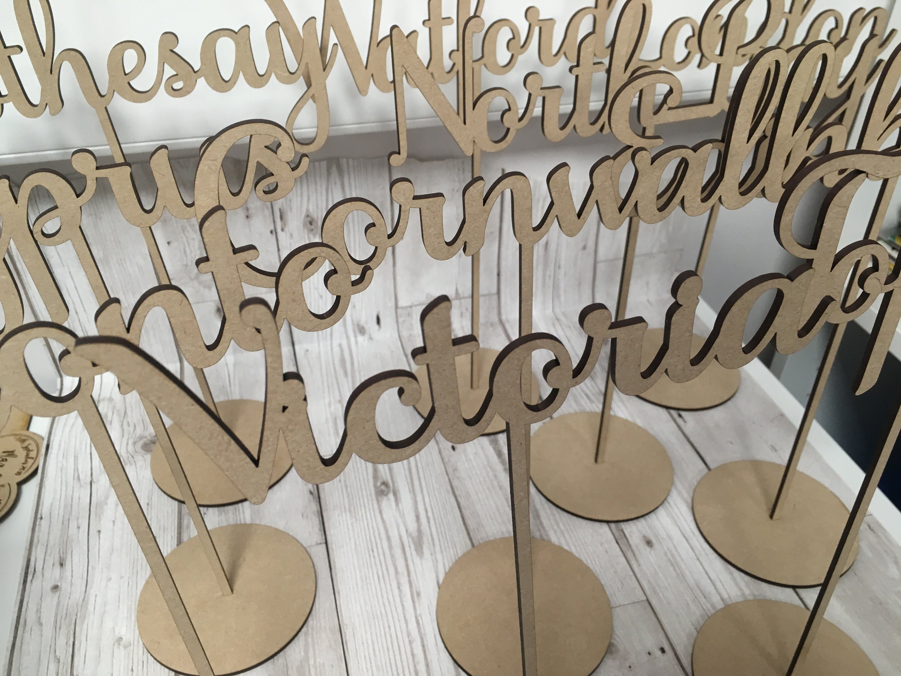 Personalised Wedding Table Signs Table Signs Wedding Signs - Etsy UK