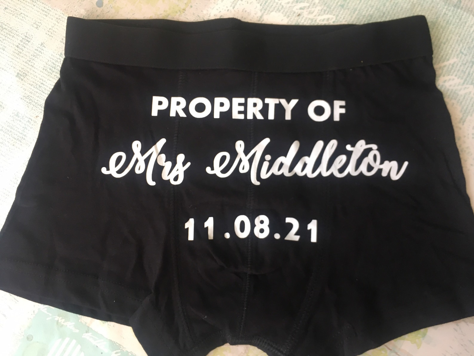 Personalised Boxers Groom Underwear Wedding Underwear Groom | Etsy