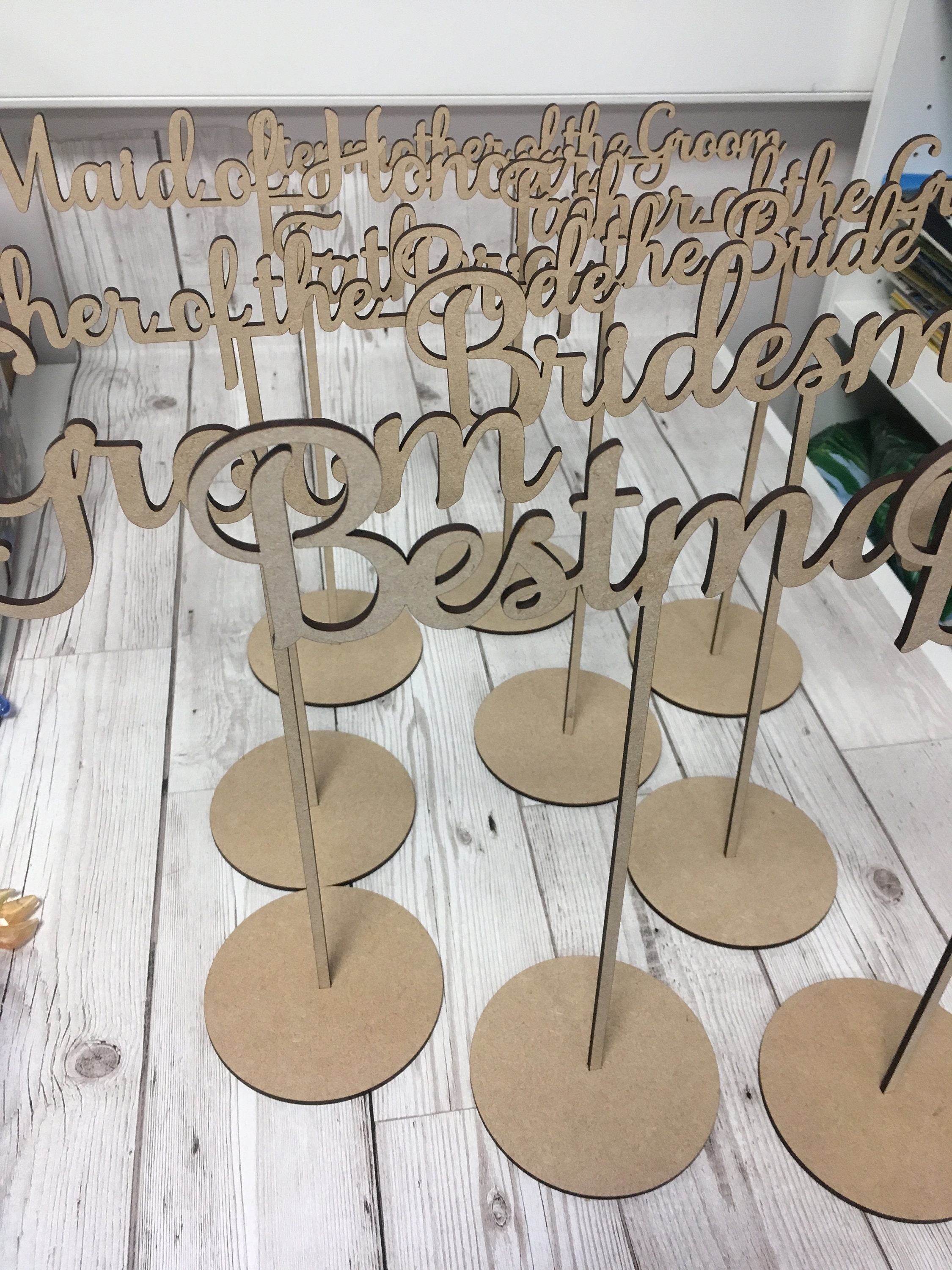 Personalised Wedding Table Signs Table Signs Wedding Signs - Etsy UK