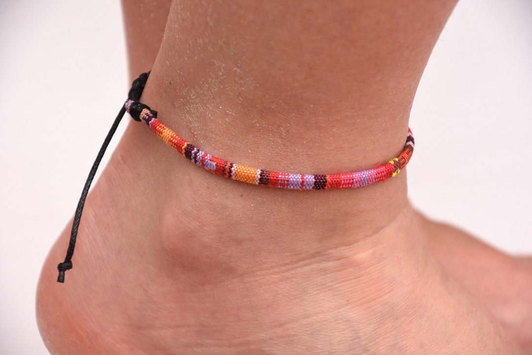 Friendship Thread Simple Anklet Women Ankle Bracelet Waterproof Surf ...