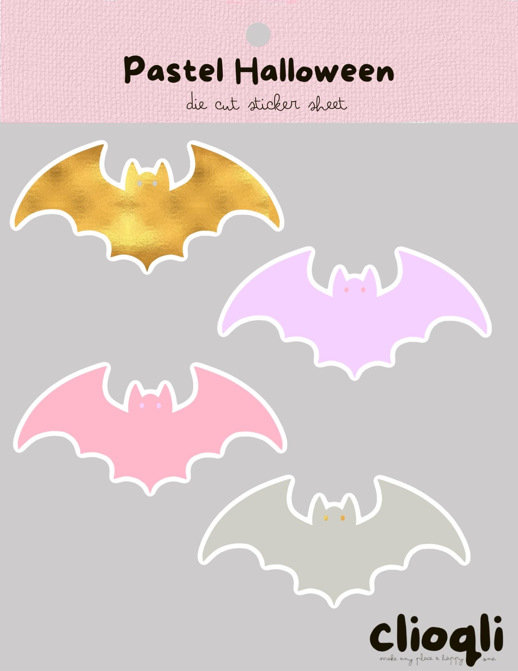 Pastel Halloween Die Sticker Set Goodnotes Files Pngs for Digital ...