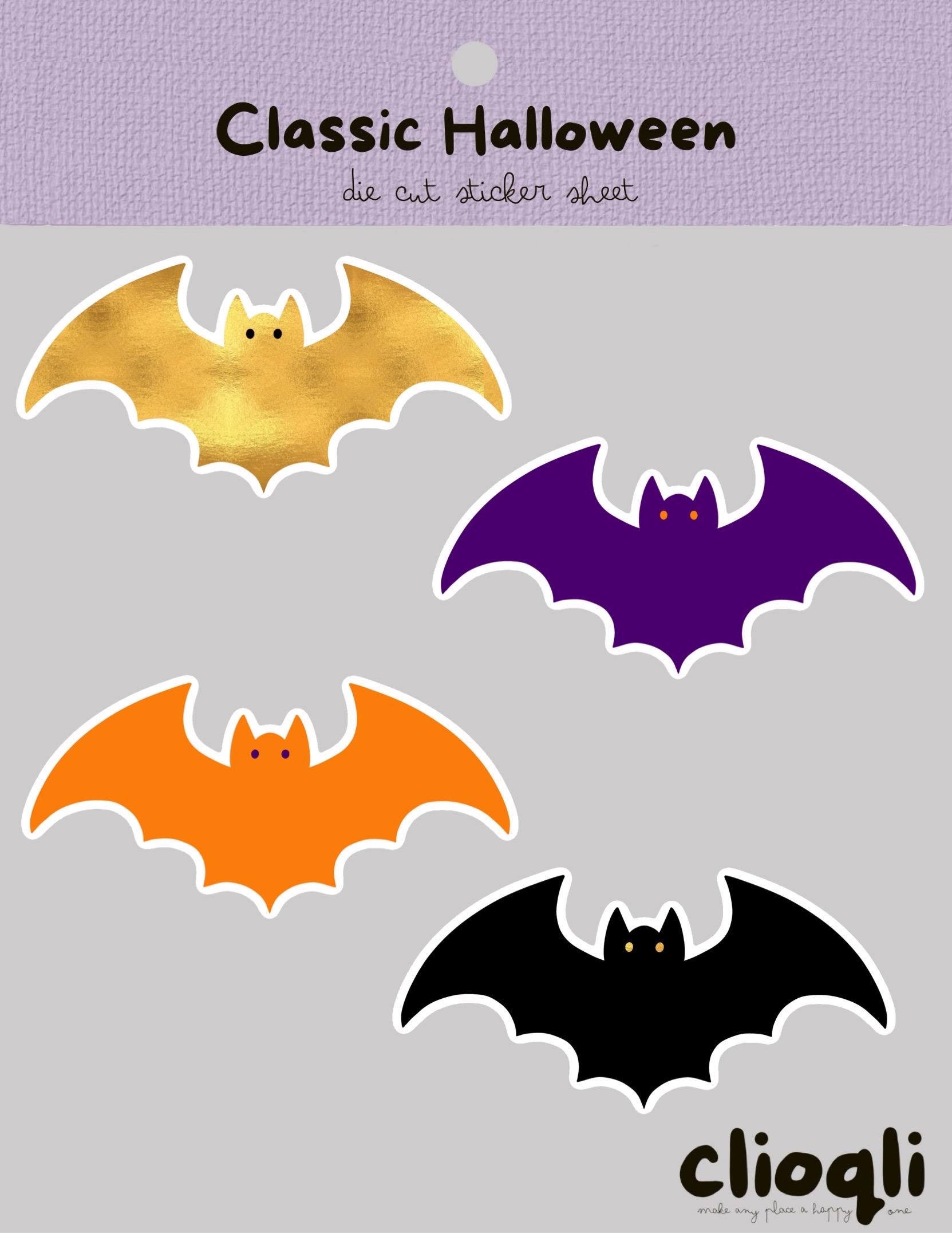 Classic Halloween Die Cut Sticker Set Goodnotes Files Pngs for Digital ...