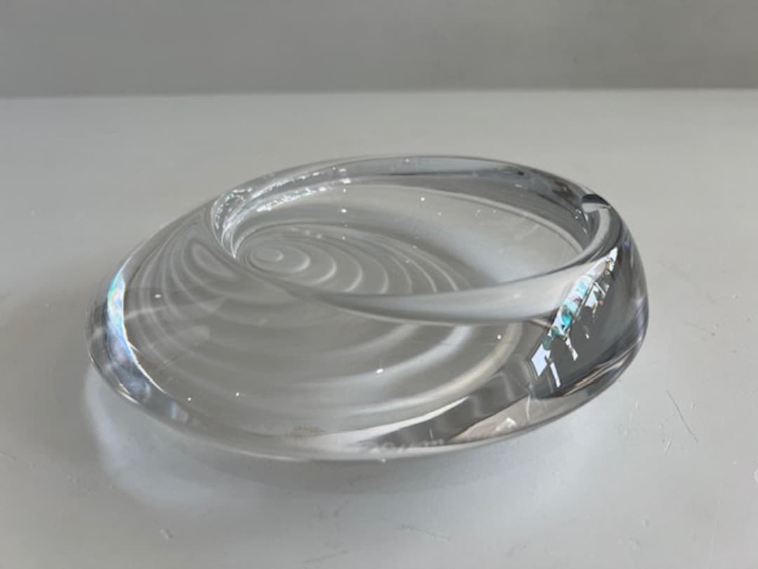 Daum Crystal Ashtray Mid Century Modern Crystal Glass France - Etsy