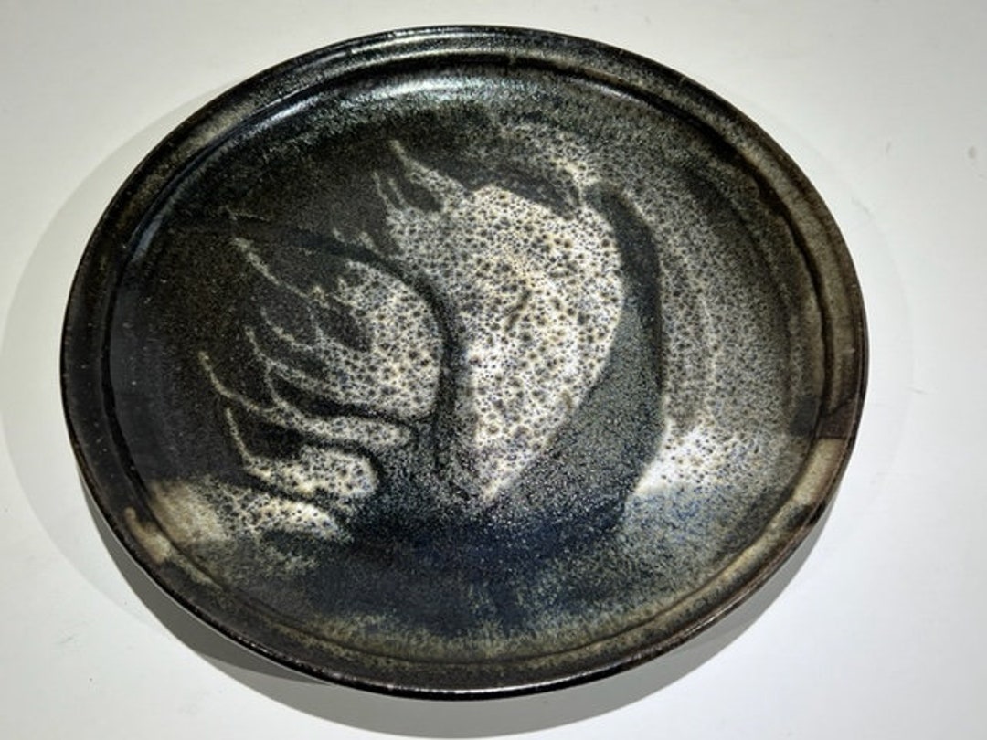 Artist Stamped Large Studio Pottery Plater Mid Century Modern Ceramics ...