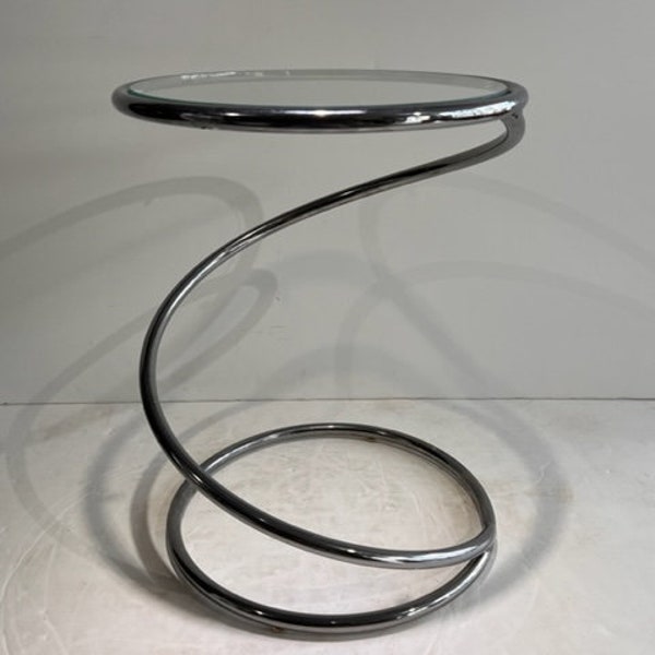 Chrome Side Table - Etsy