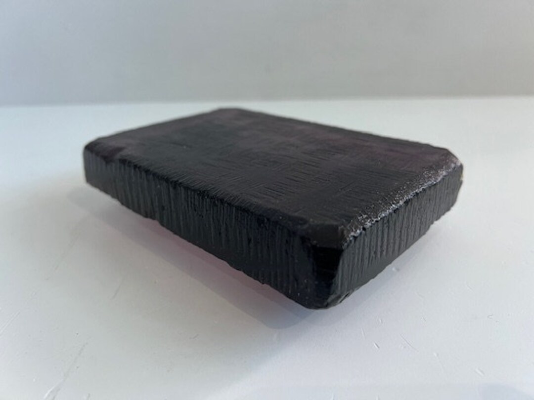 Amber Color Art Glass Tray or Base for Sculptures Mid Century Modern ...