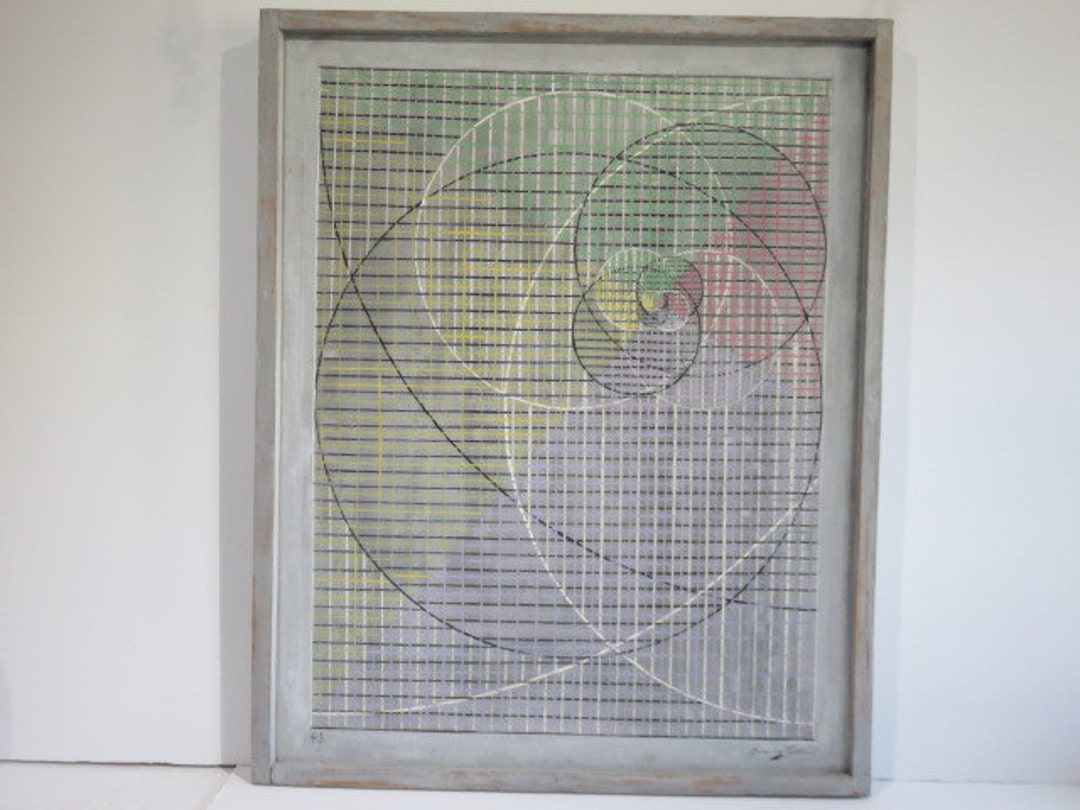 Artist Benny Collins Large Abstract Painting on Canvas by Danish ...