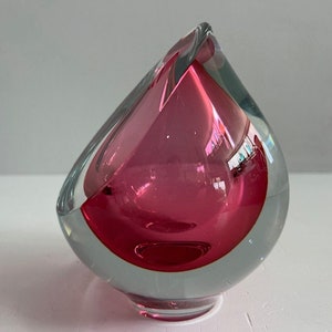 Robert Deeble Hand Blown Asymmetrical Sculptural Sommerso Art Glass ...