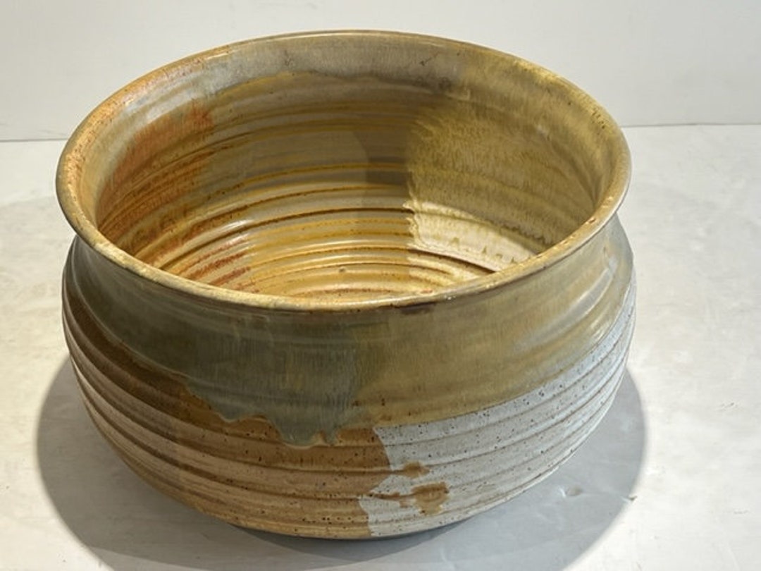 Large Studio Pottery Bowl Artist Signed Mid Century Modern Ceramics - Etsy