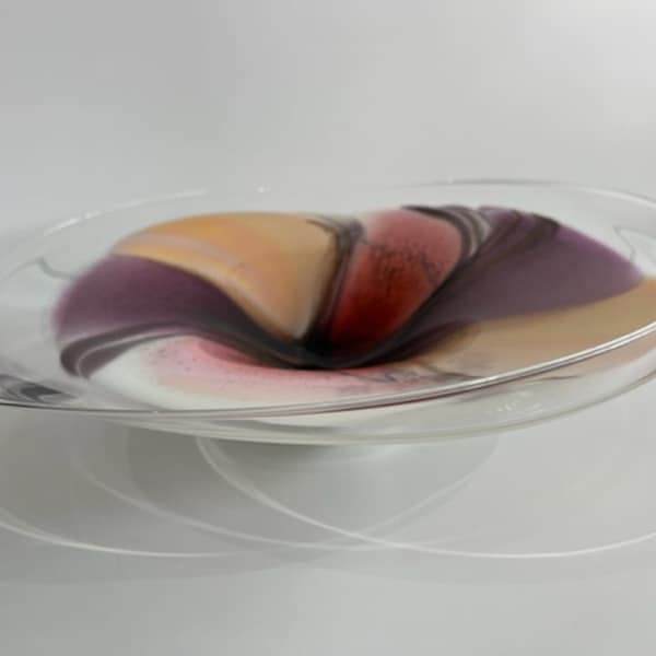 Signed Art Glass Bowl - Etsy