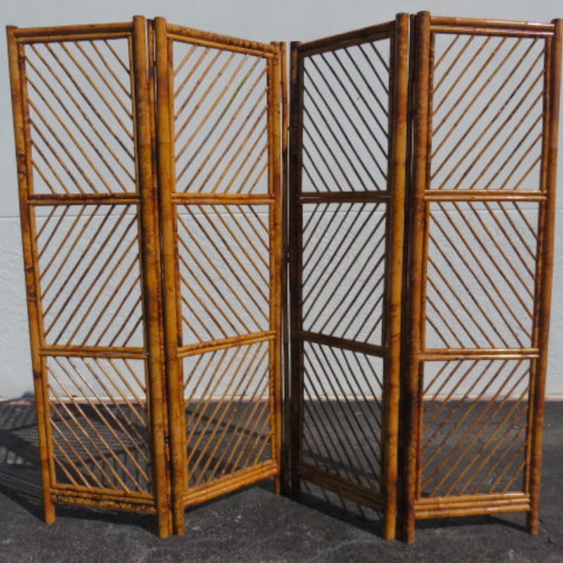 Bamboo Room Divider - Etsy