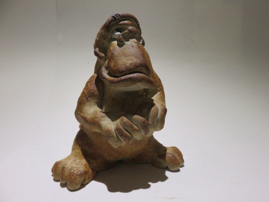 Mid Century Modern Studio Pottery Abstract Ape Sculpture Signed Raya - Etsy