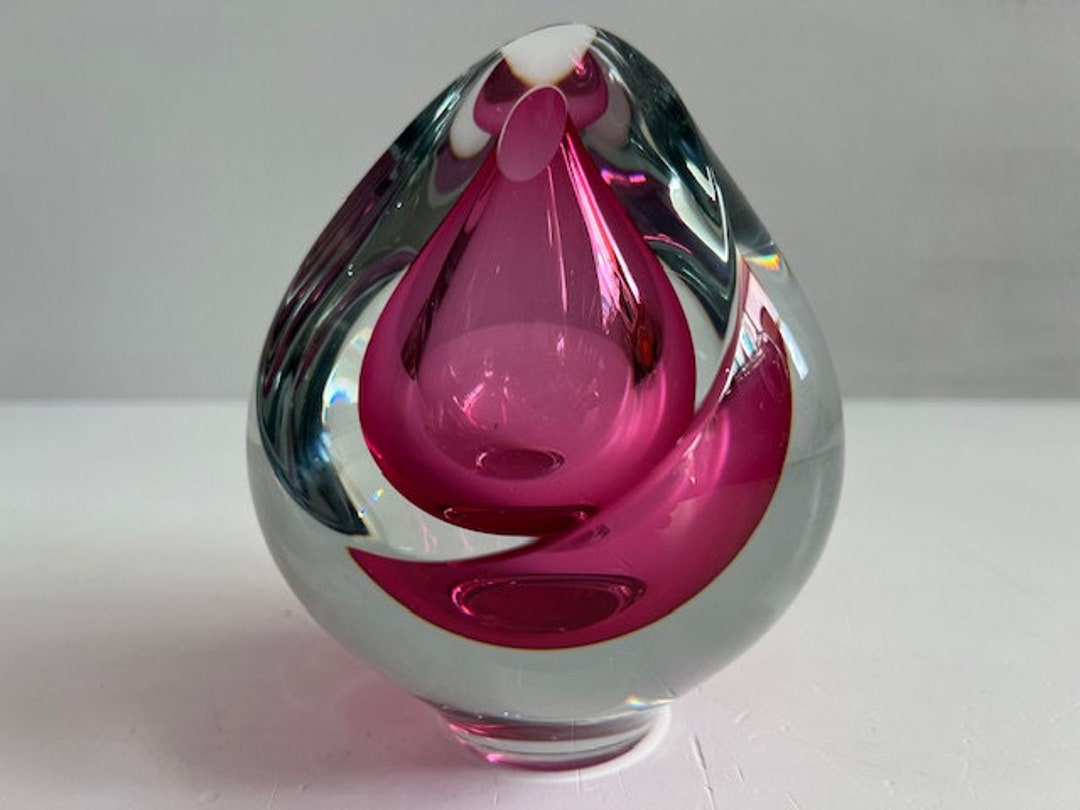 Robert Deeble Hand Blown Asymmetrical Sculptural Sommerso Art Glass ...