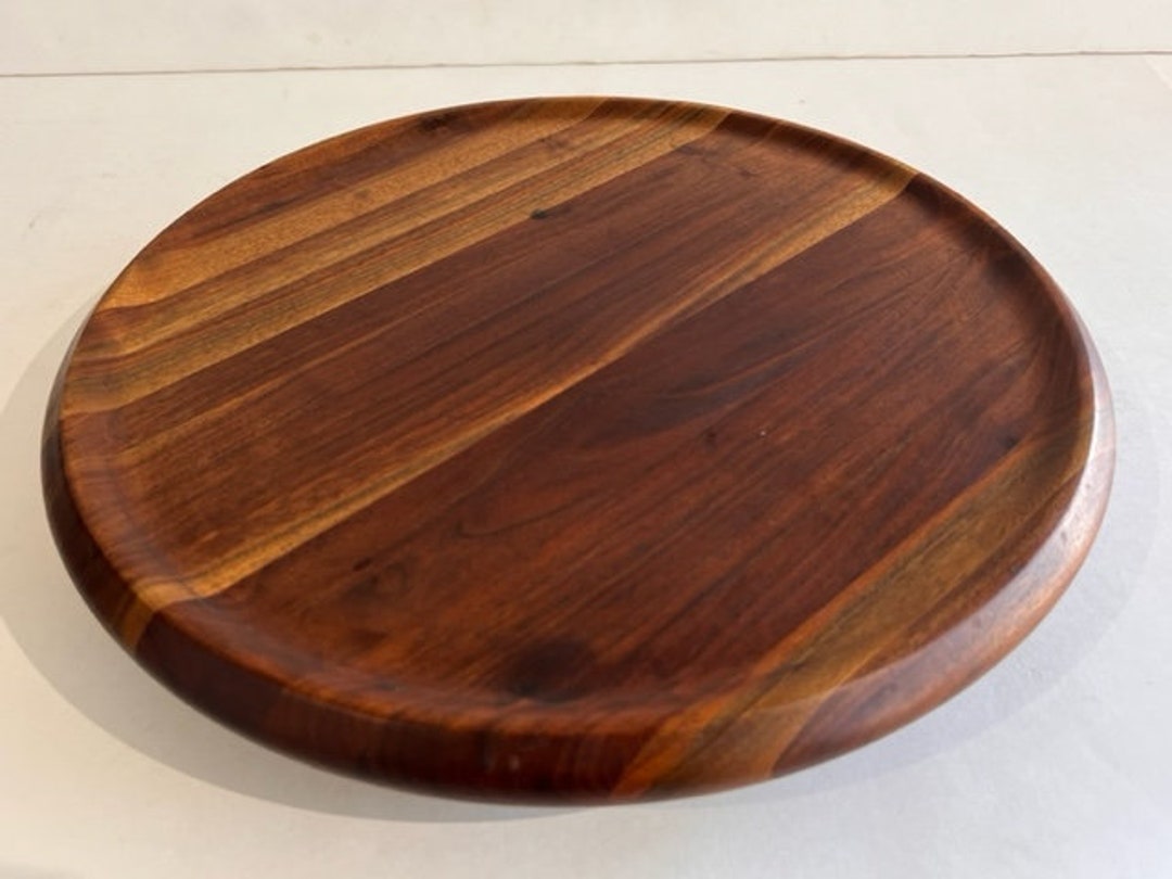 Wood Lazy Susan Mid Century Modern Centerpiece - Etsy