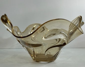 Tamaian Glass Bowl - Etsy