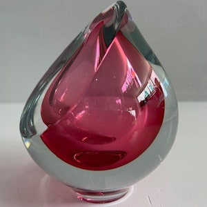 Robert Deeble Hand Blown Asymmetrical Sculptural Sommerso Art Glass ...