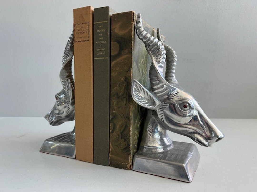 Pair of Arthur Court Gazelle Bookends Mid Century Modern - Etsy
