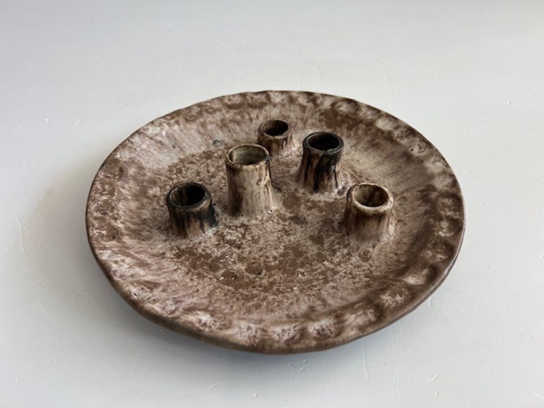 Signed Mccarty Nutmeg Color Studio Pottery Mid Century Modern ...