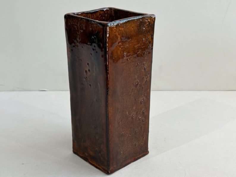 Slab Built Studio Pottery Mid Century Modern Art Object Vessel - Etsy