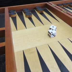 Backgammon Set in a Unique Wood Box With Magnetic Closures Board Games ...