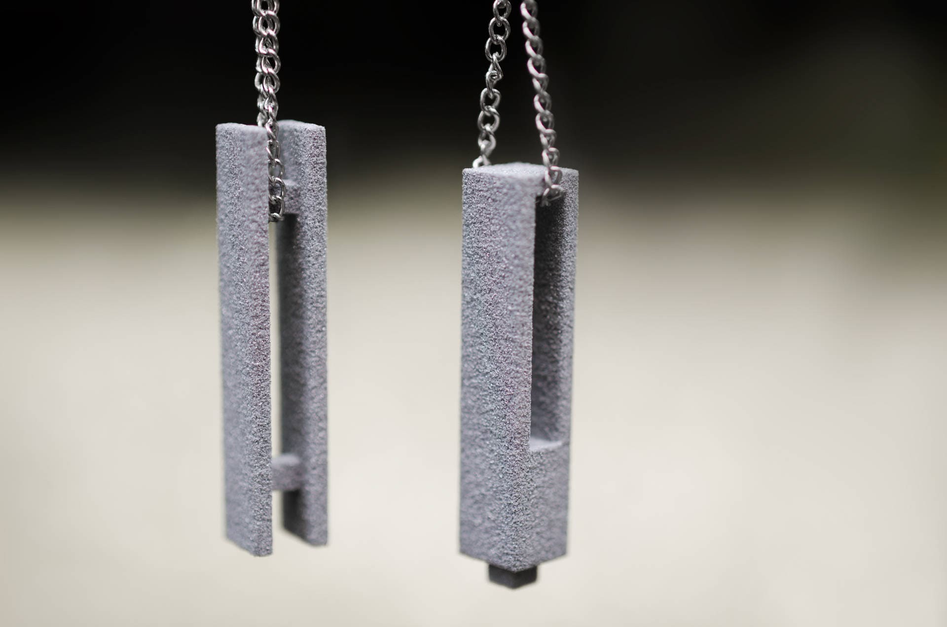 3d Printed Geometric Earrings for Architect or Engineer, Inspired by ...