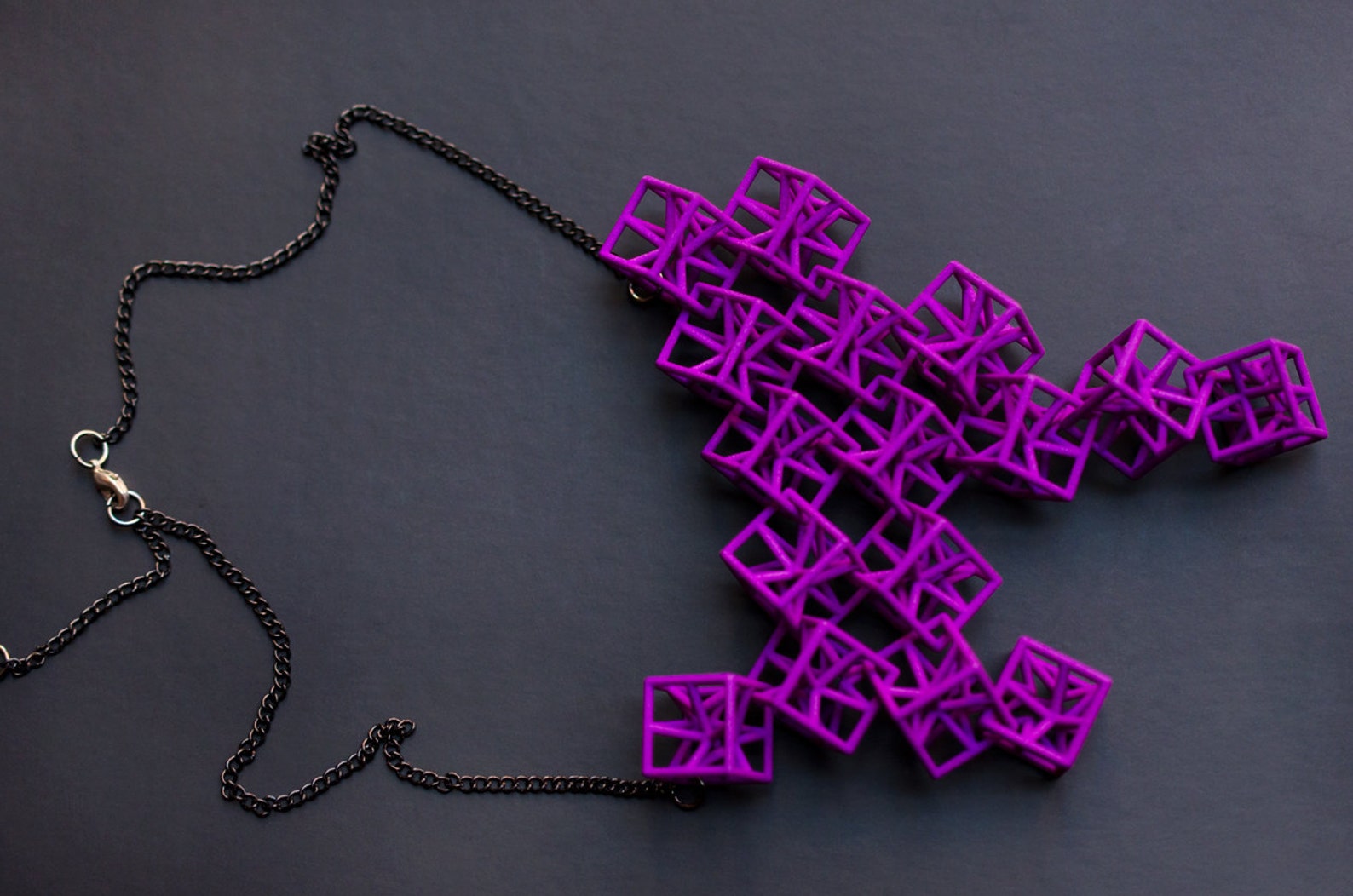 3d Printed Geometric Architecture Necklace for Architect or Engineer ...