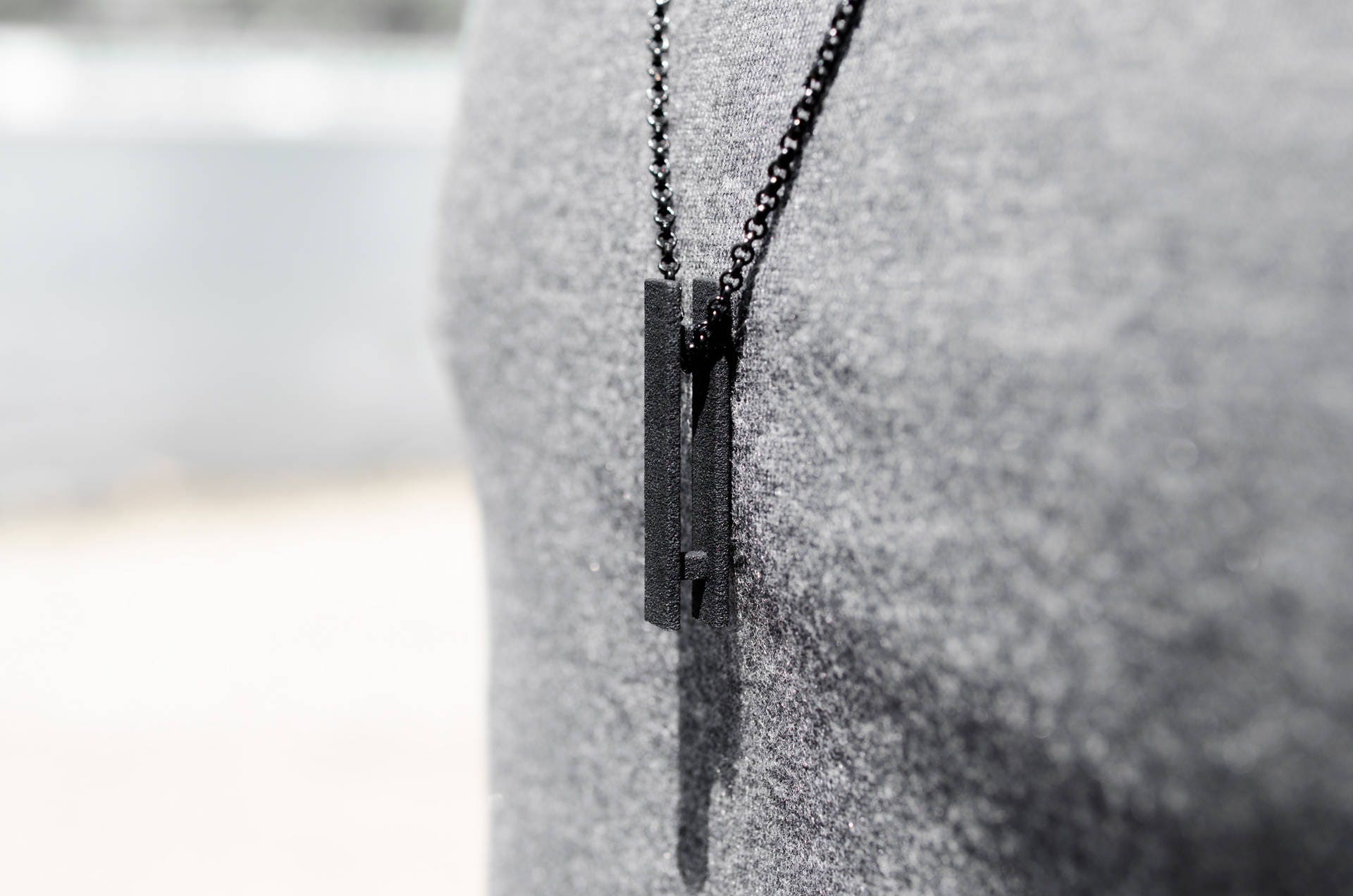 3d Printed Geometric Architectural Unisex Pendant Necklace; Gift for ...