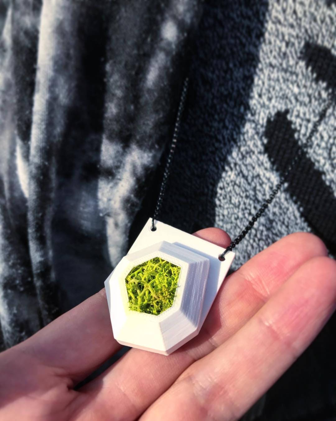 3d Printed Eco Friendly Pendant Necklace Bio Vegan Gift Sustainable ...