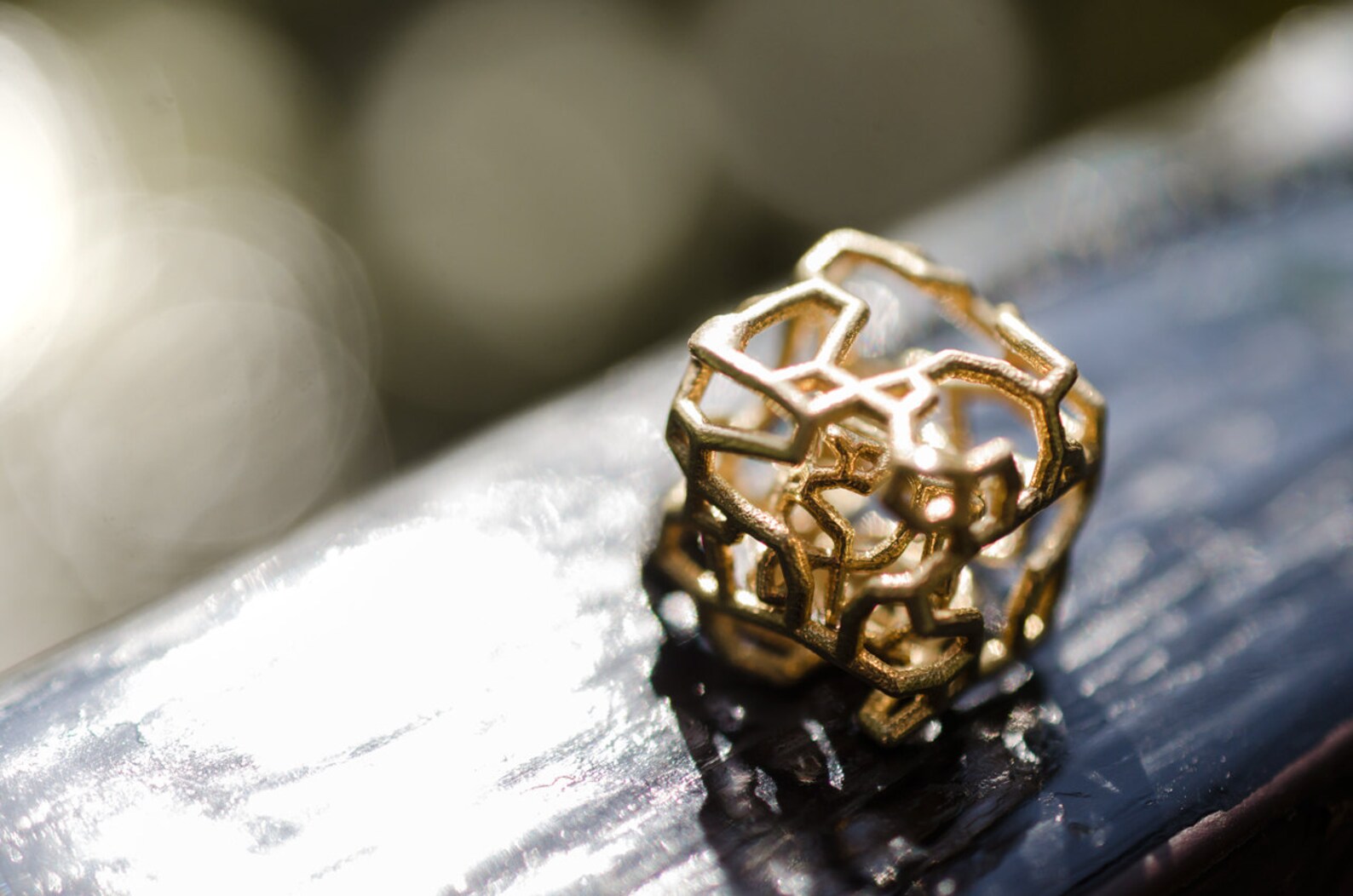 3d Printed Brass Pendant Necklace Small Cube Caged Inside Bigger One ...