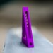 Purple Triangle 3d Printed Pendant Necklace Triangular Unusual Shape ...