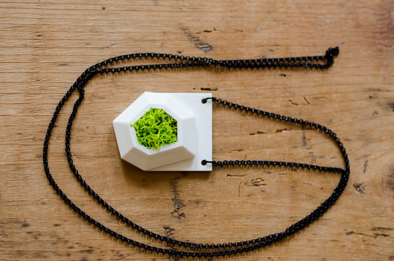 3d Printed Eco Friendly Pendant Necklace Bio Vegan Gift Sustainable ...
