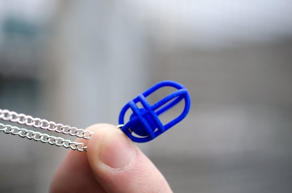 3d Printed Geometric Pendant Necklace Architect Gift Kinetic | Etsy