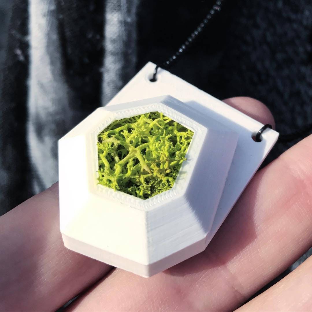 3d Printed Eco Friendly Pendant Necklace Bio Vegan Gift Sustainable ...