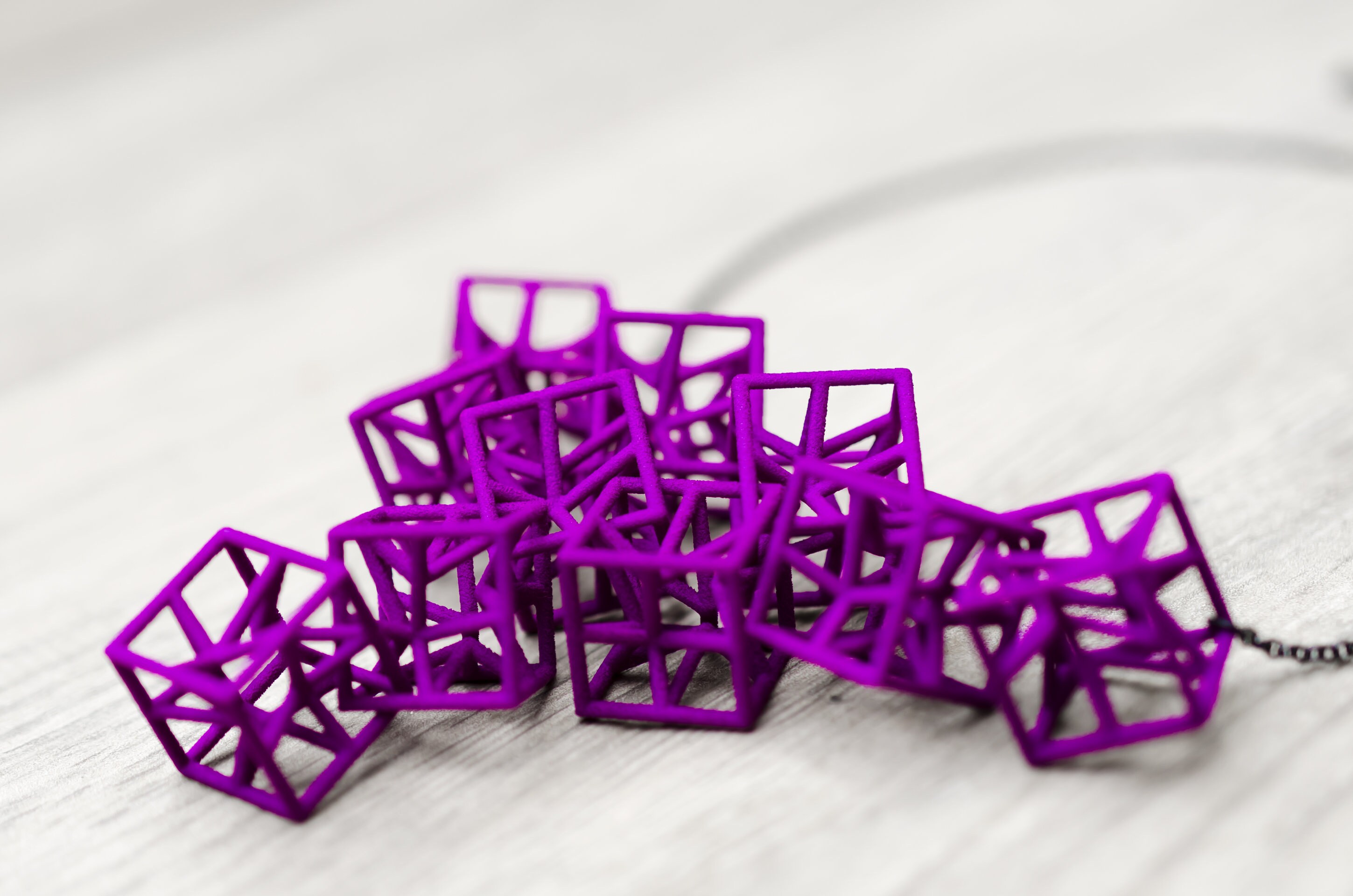 3d Printed Geometric Architecture Necklace for Architect or Engineer ...