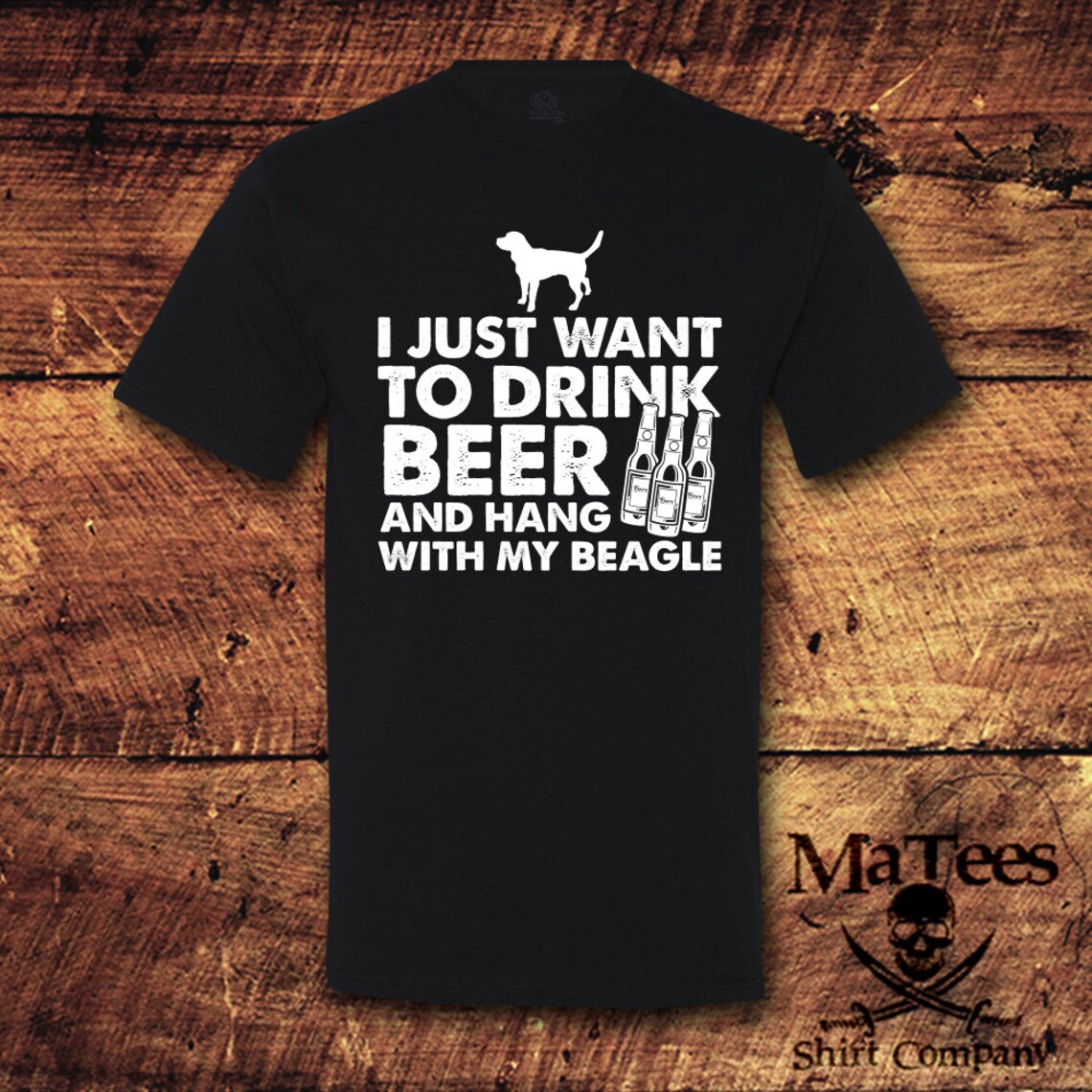 Beagle and Beer T-shirt, Dog Lover Gift, Unisex Cotton Shirt - Etsy