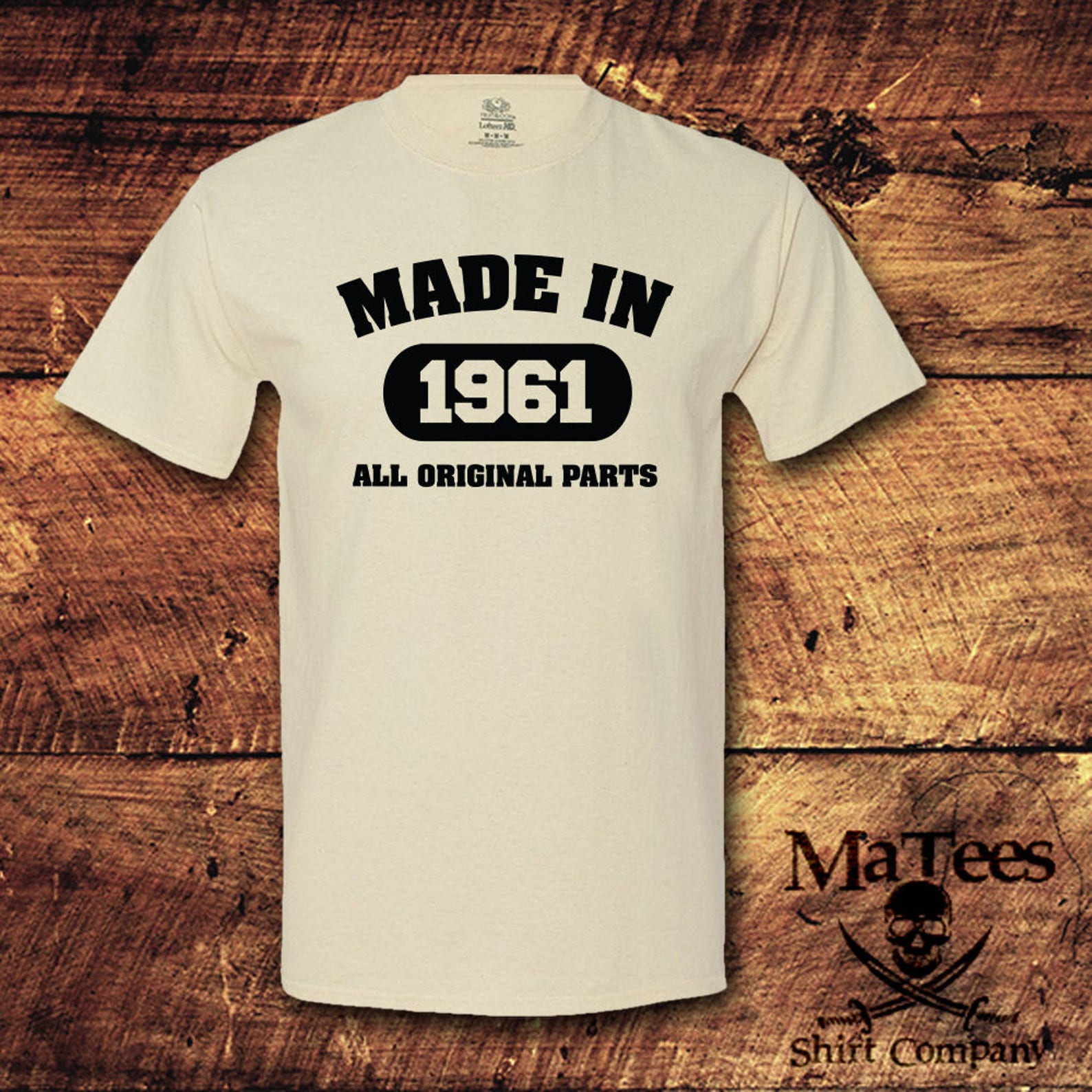 Made in 1961, All Original Parts, Made in 1961 Shirt,63rd Birthday, 63 ...