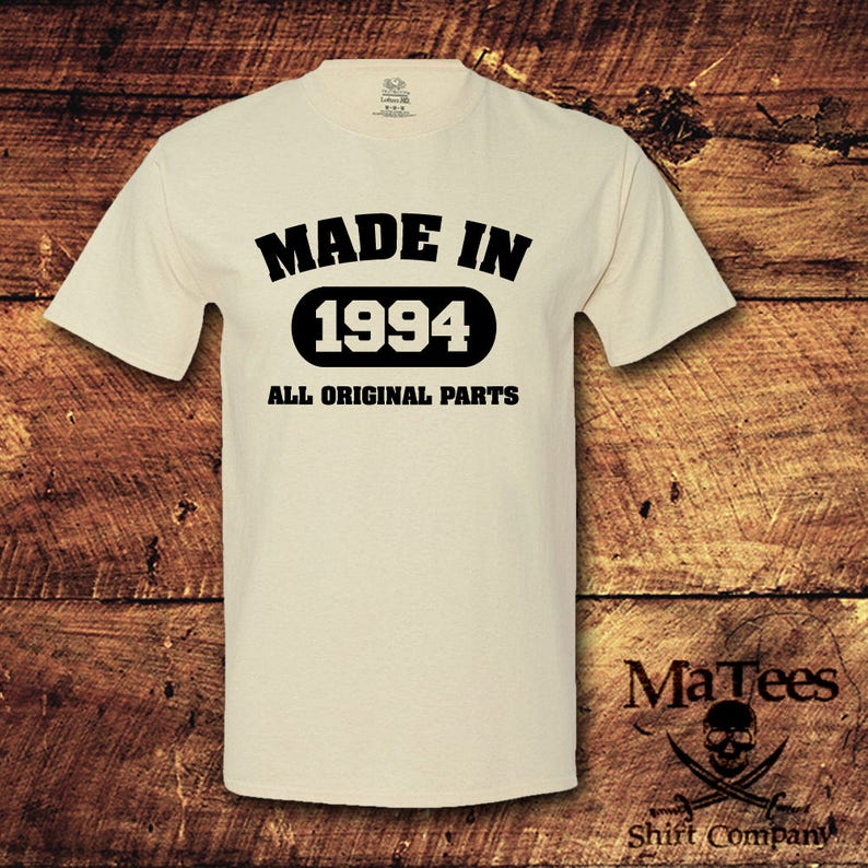 Made in 1994, 42nd Birthday Gift, Unisex Cotton Shirt - Etsy UK