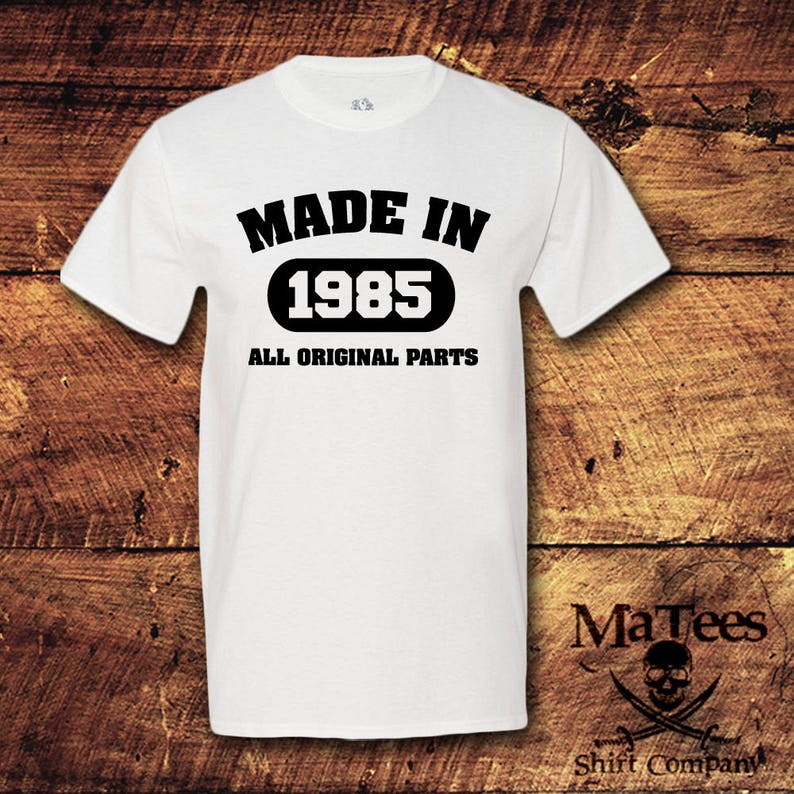 Made in 1985, 41st Birthday Gift, Unisex Cotton Shirt - Etsy