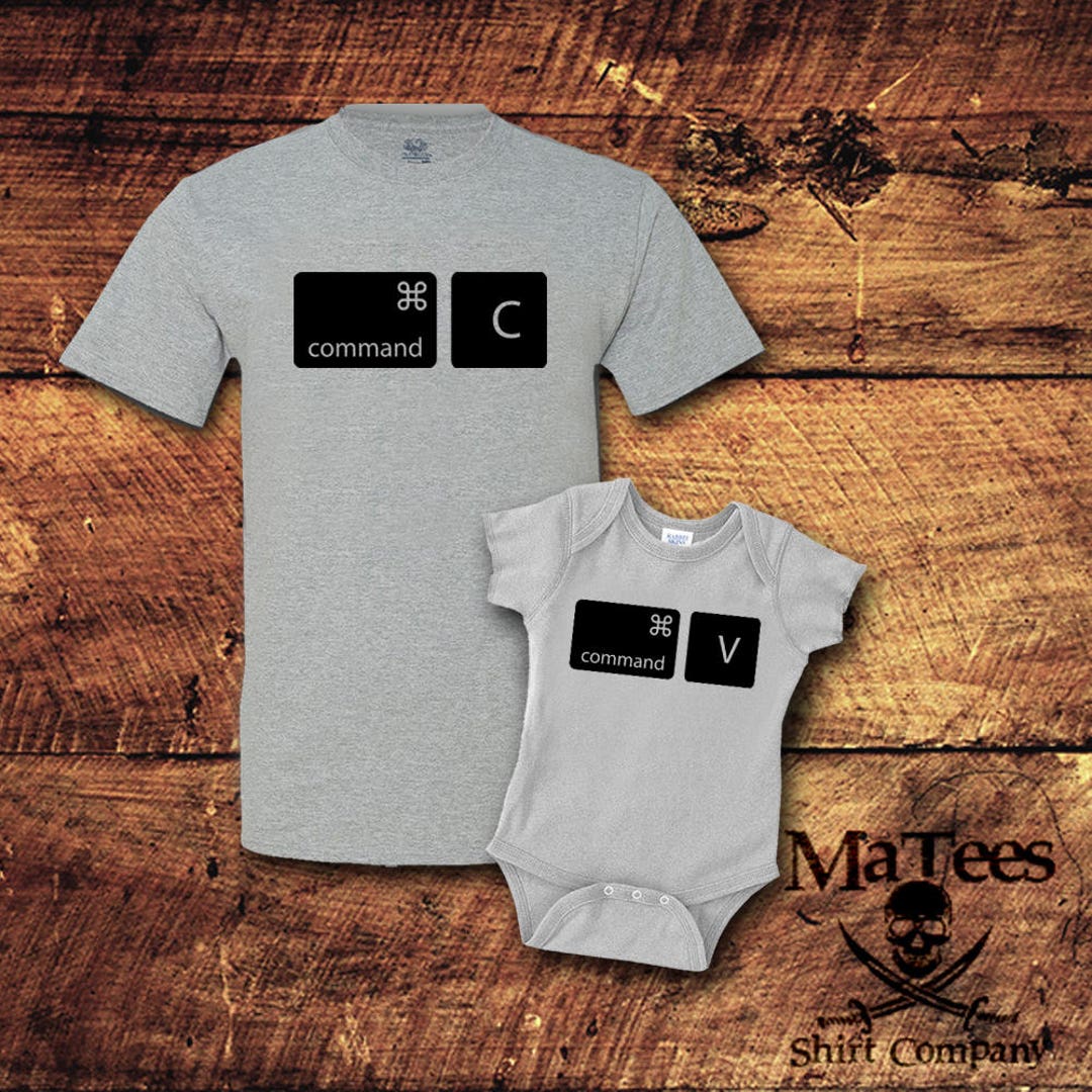 Copy Paste, Copy Paste Shirts, Copy Paste Father Baby, Fathers Day Gift ...