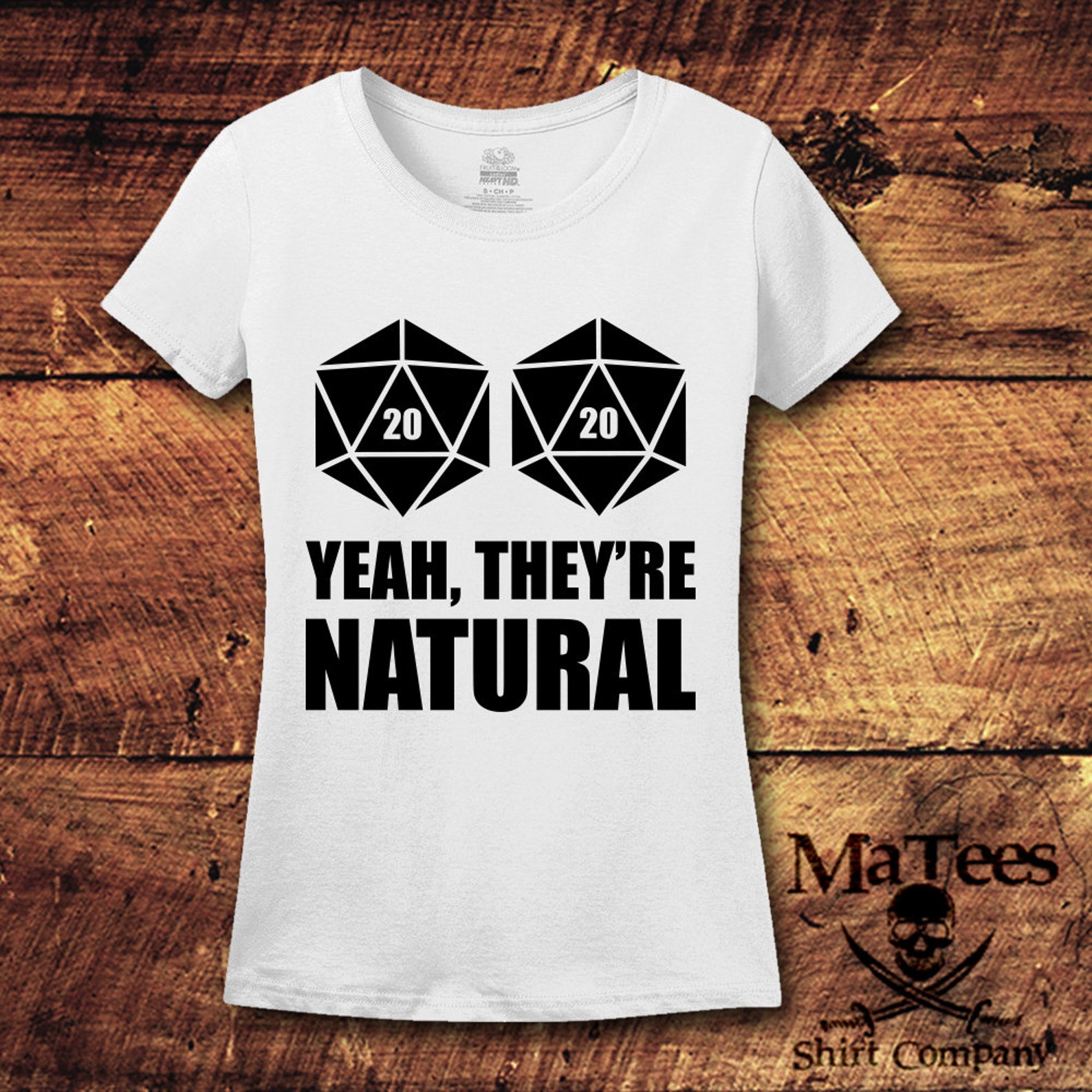 D20 Yeah They're Natural Natural 20 All Natural - Etsy