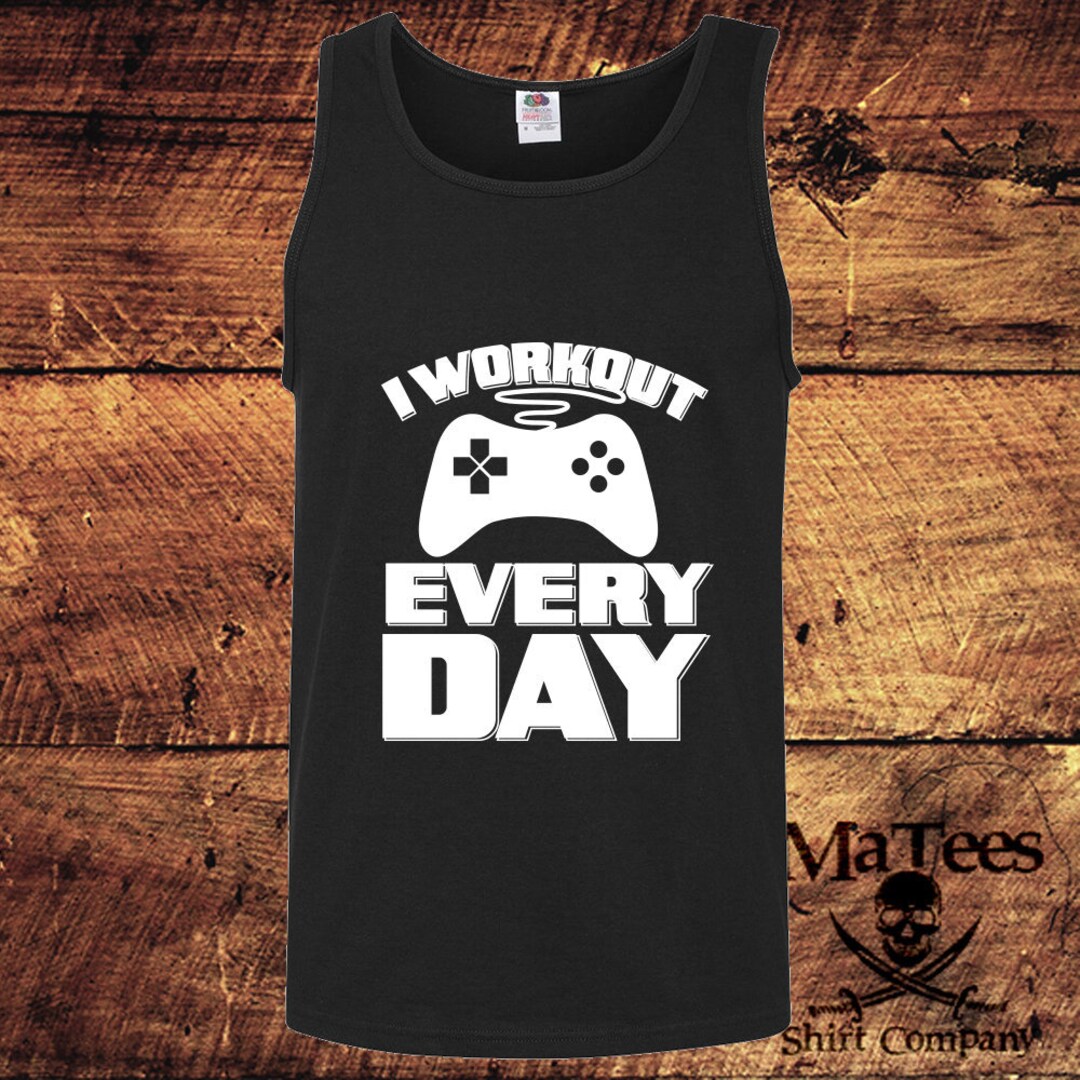 Gamer Shirt, Gym Tank, Workout, Workout Tank, Workout Tank Tops ...