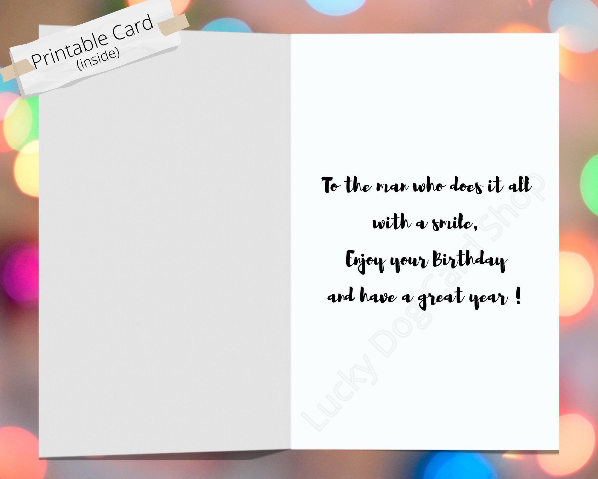 PRINTABLE Clown Birthday Card for Men - Etsy