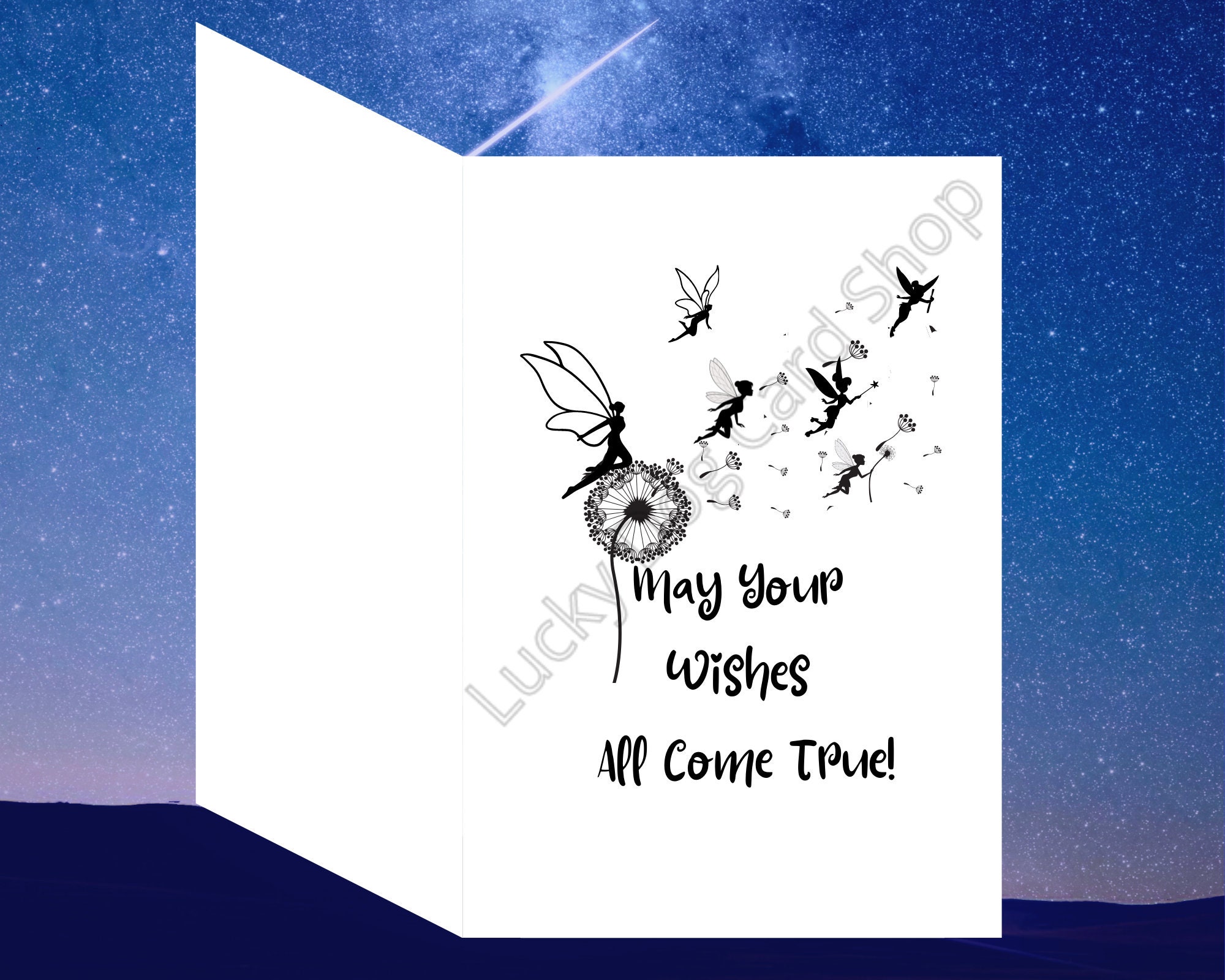 Animated E-CARD & PRINTABLE Birthday Card, Pixie, Ladybug, Pixie Dust ...