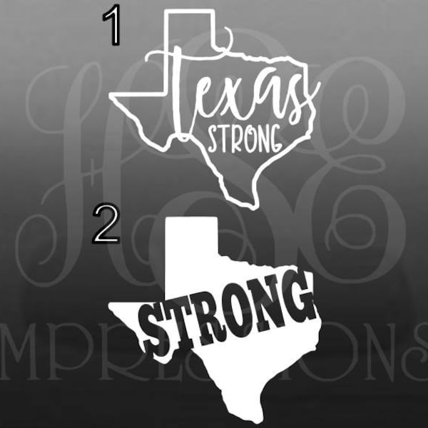 Texas Strong Decal - Etsy
