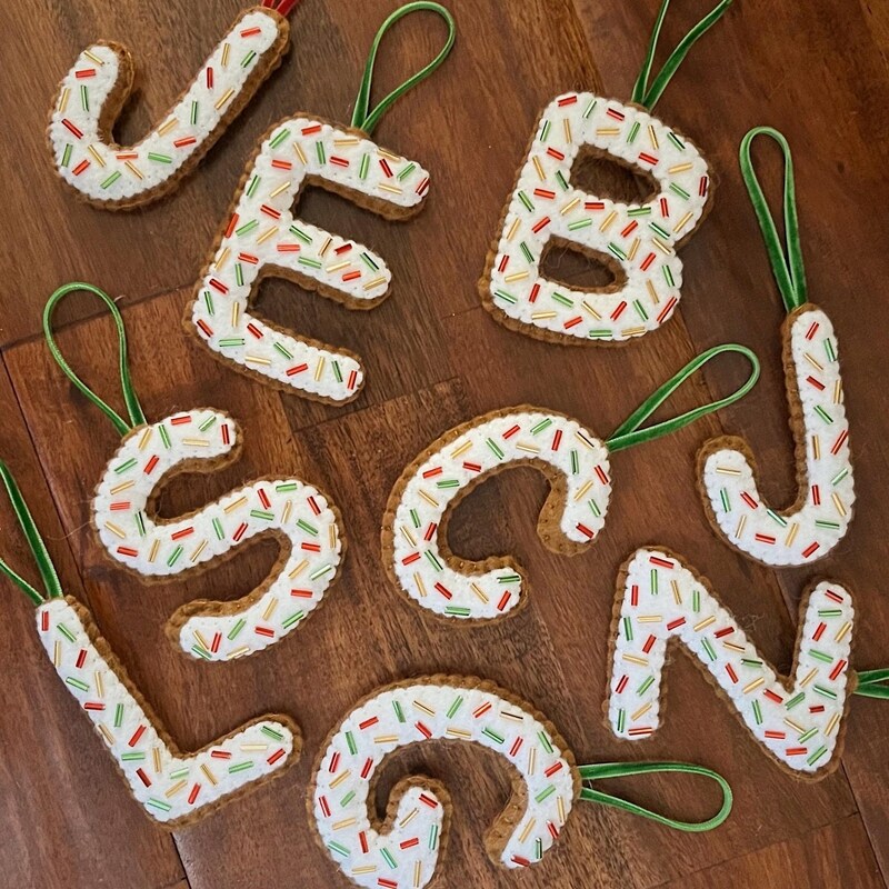 Letter Ornaments - Etsy